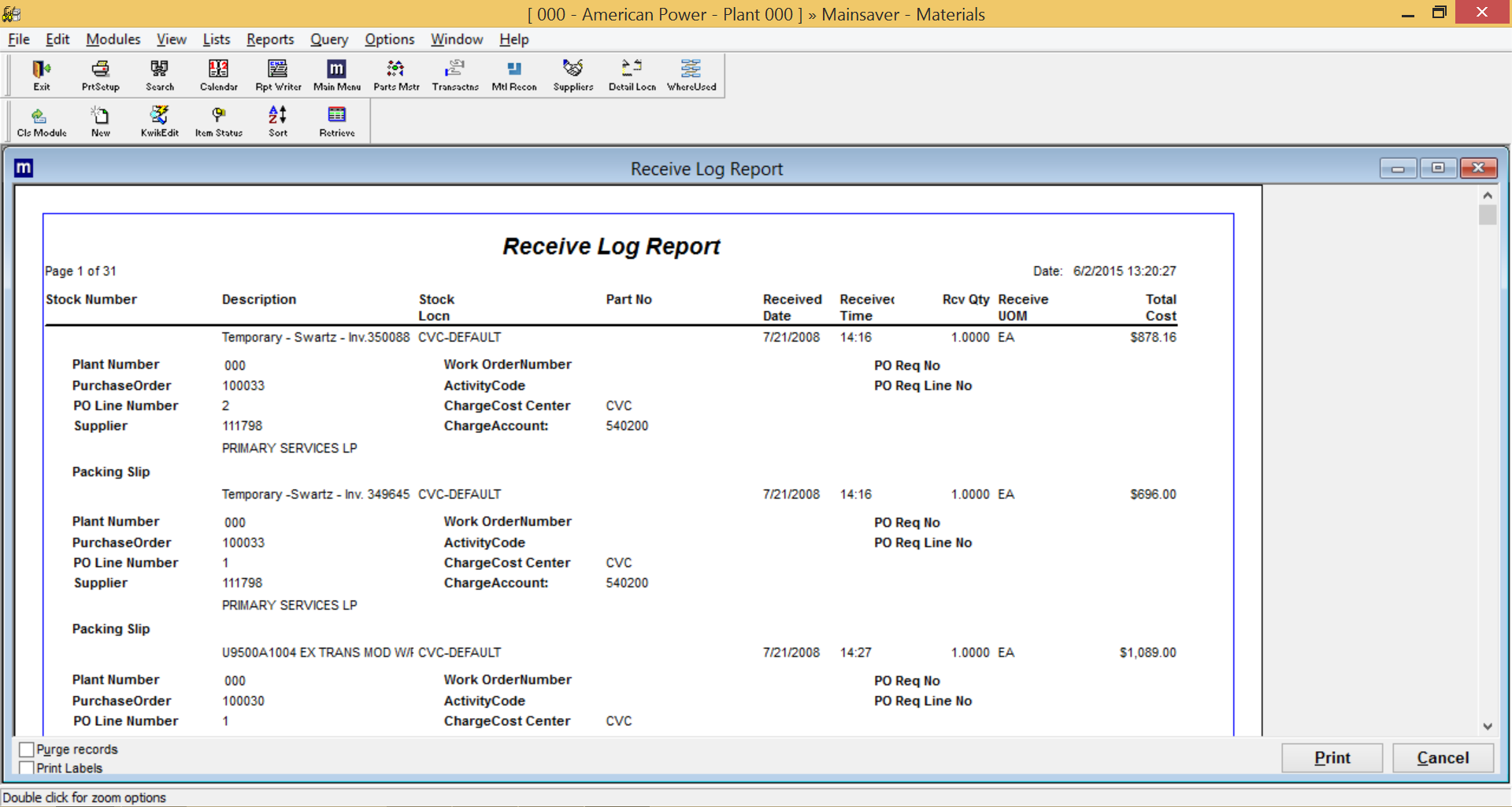 C.A.M. inc. - Mainsaver Materials Activity