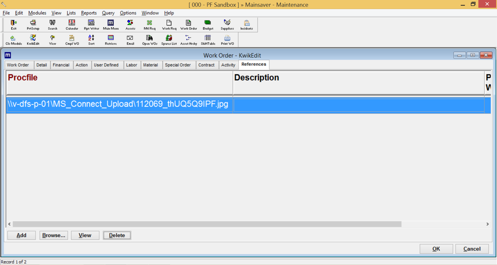 C.A.M. inc. - Attaching supporting Photos to a Work Request or Work ...