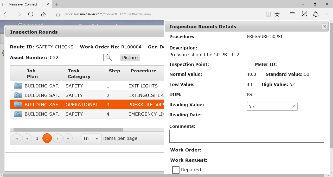 C.A.M. inc. - Inspection Rounds using Mainsaver Connect for Tablet ...