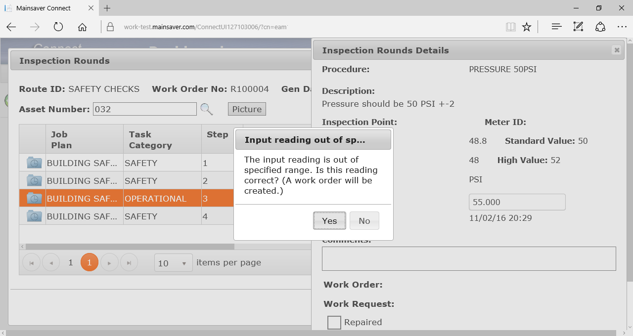 C.A.M. inc. - Inspection Rounds using Mainsaver Connect for Tablet ...